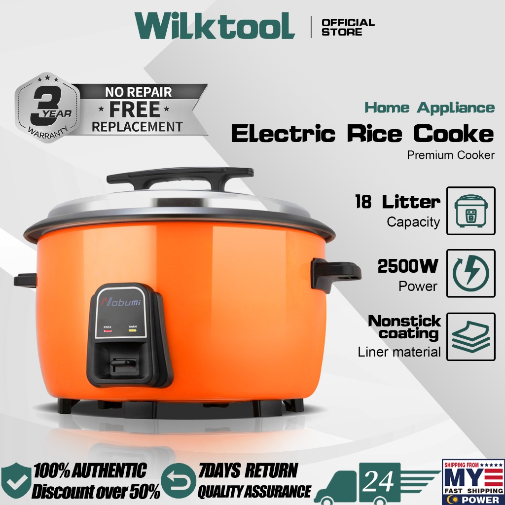 WilkTOOL'18L Commercial Electric Rice Cooker Large Capacity ...