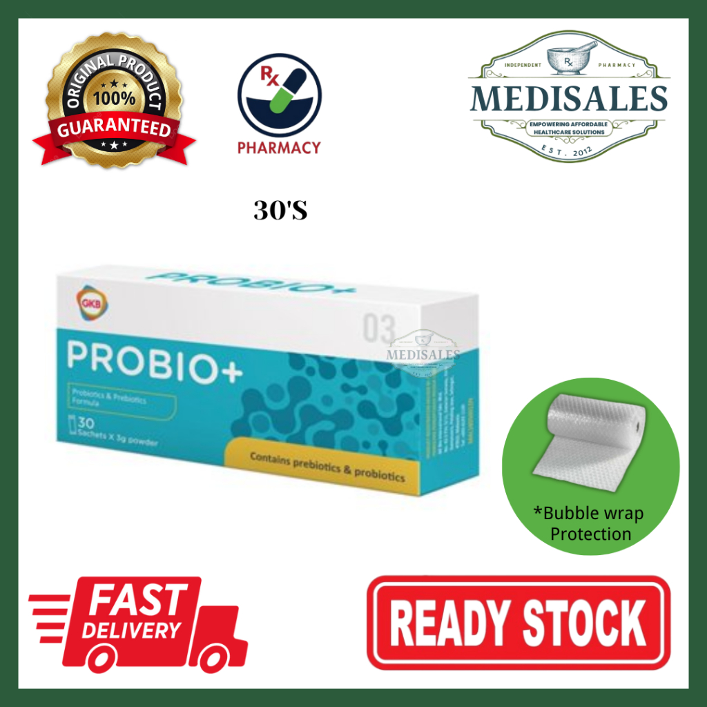 GKB PROBIO+ PROBIOTICS & PREBIOTICS FORMULA 30'S (EXP 09/2026) | Shopee ...