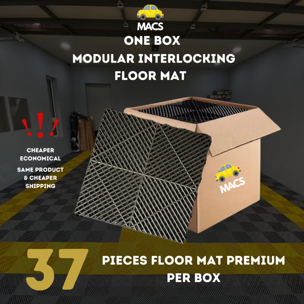 [37 PCS] MACS Heavy Duty Car Wash Mat (40 x 40 x 1.8cm) Swisstraxx and ...