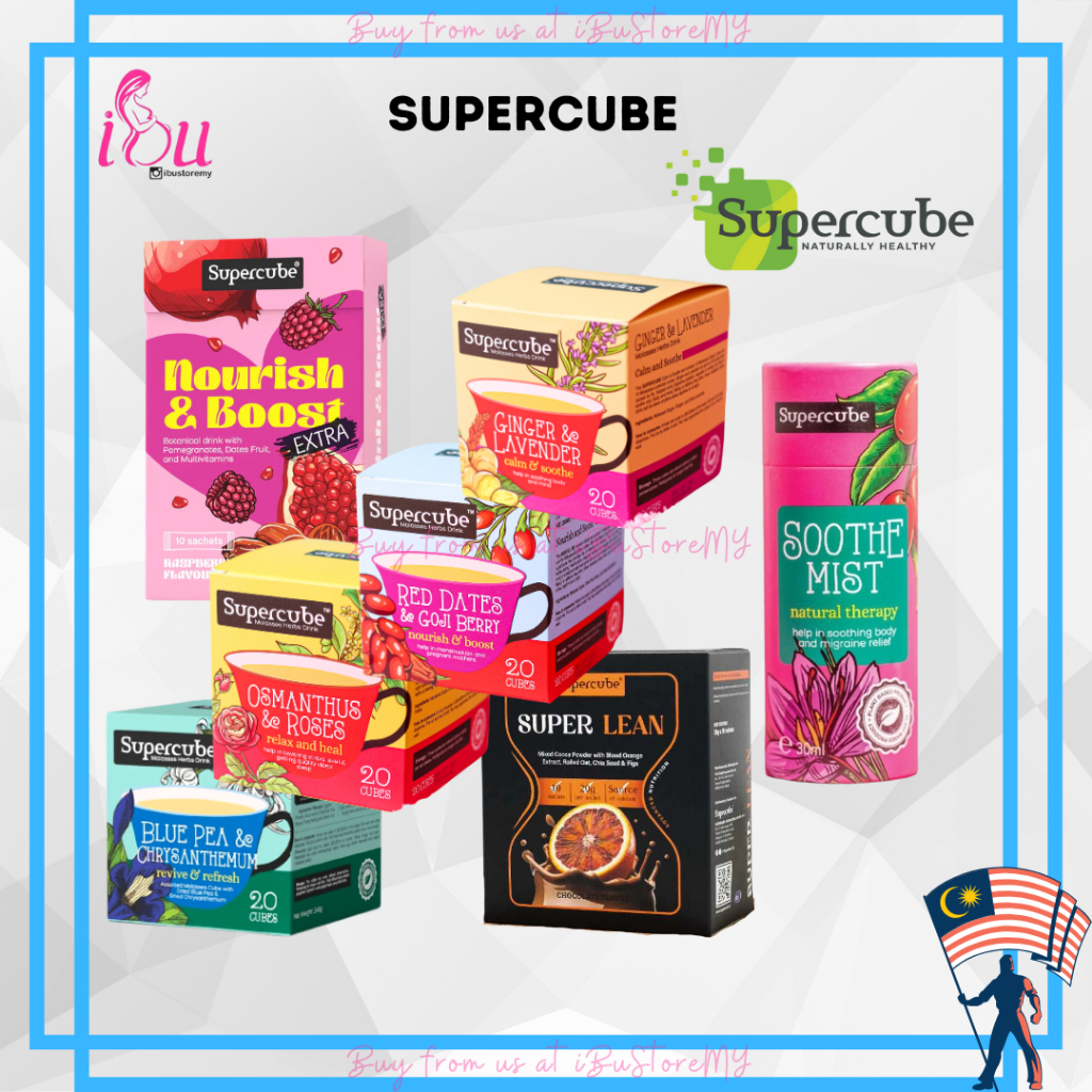 Supercube Red Dates Tea Milk Booster Soothe Mist Roses Super Cube HQ ...