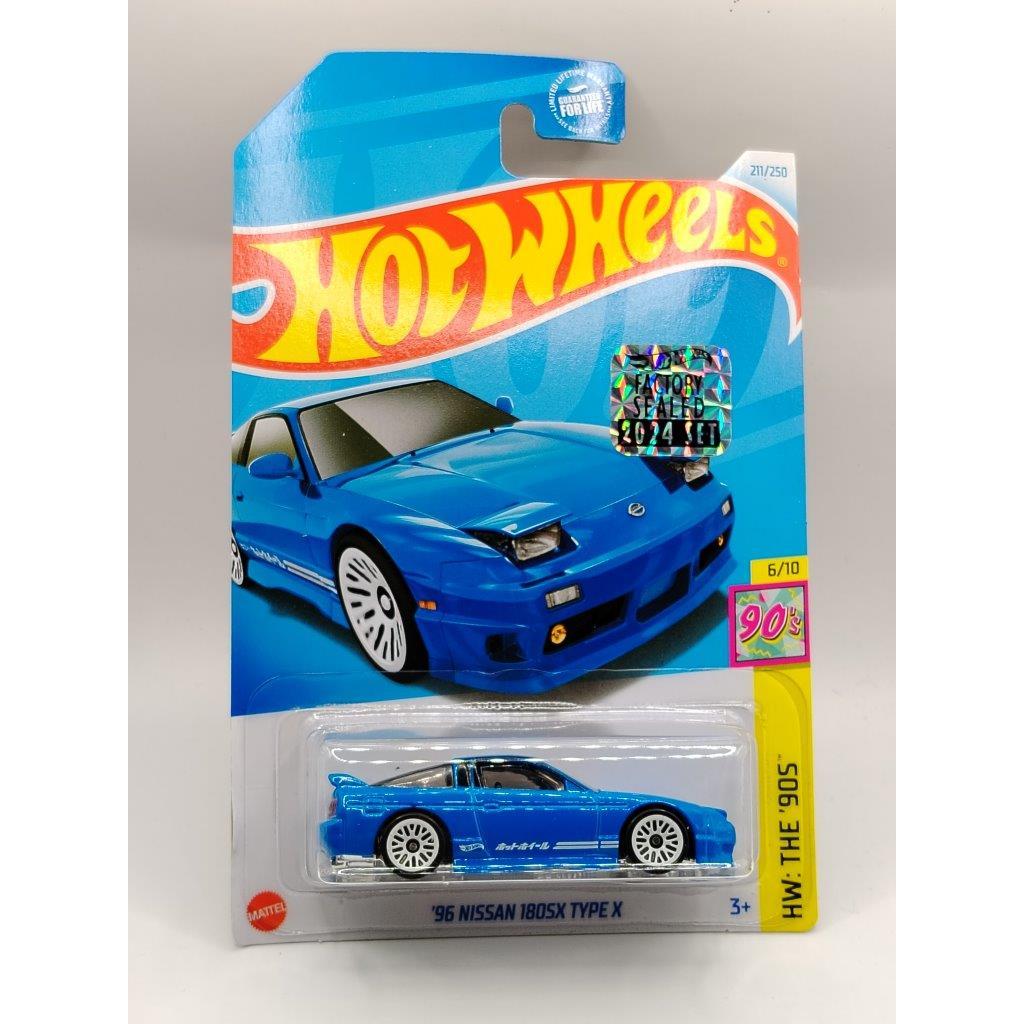 [NEW] Hot Wheels 96 NISSAN 180SX TYPE X - BLUE Factory Sealed 2024 1253 ...
