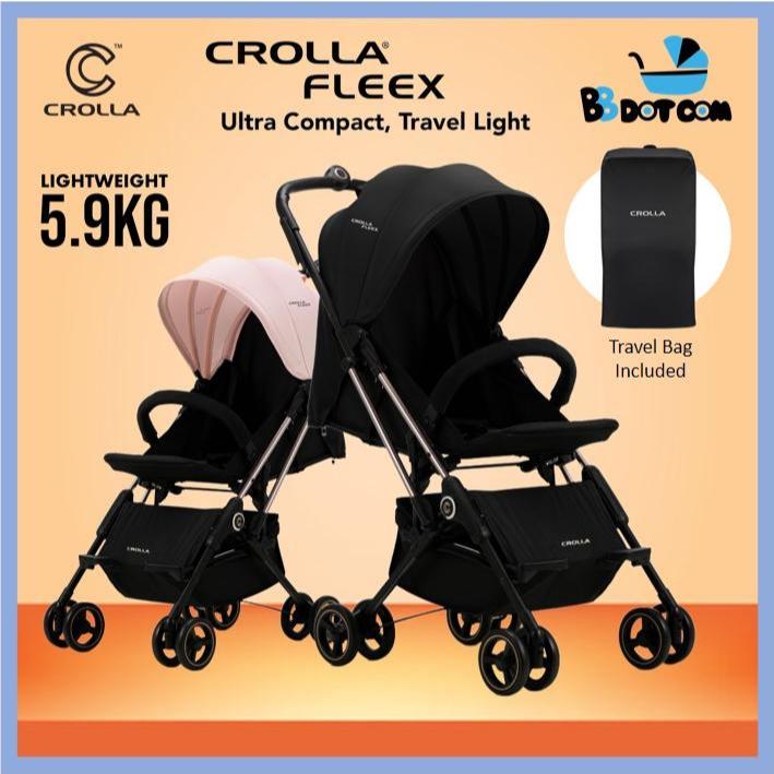 Crolla Fleex Ultra Lightweight Compact Folding Newborn Baby Stroller ...