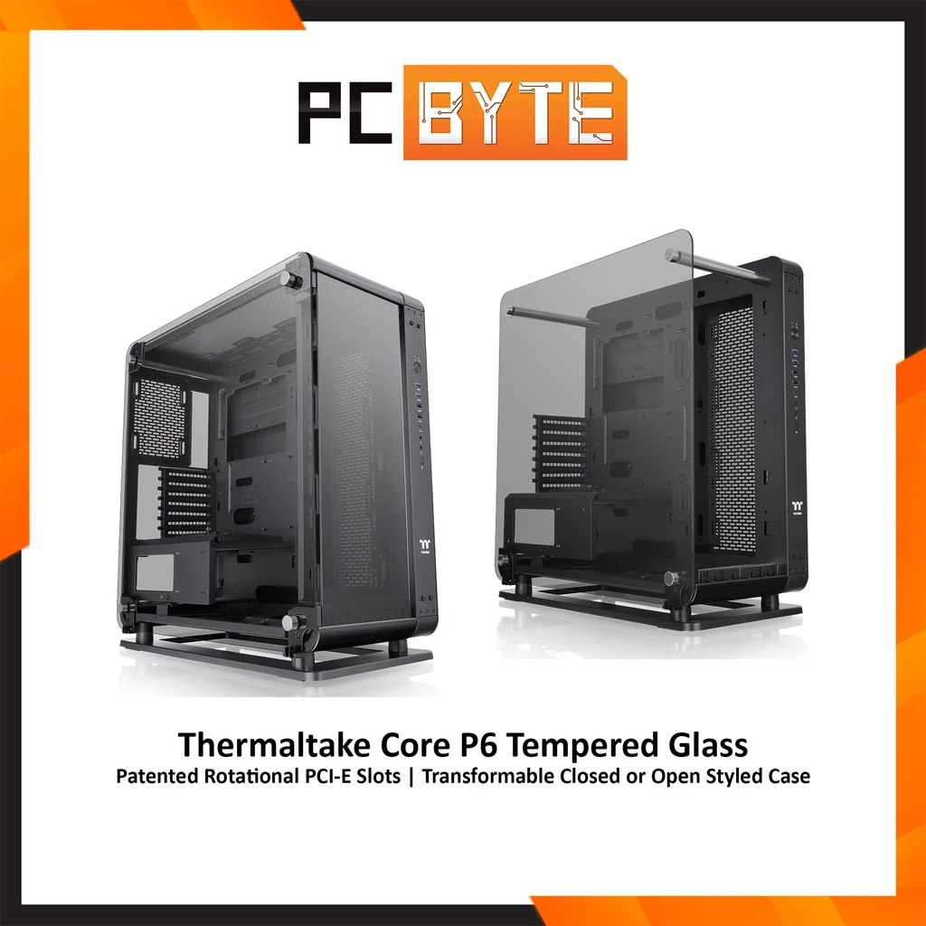 Thermaltake Core P6 TG Mid Tower Chassis (Transformable Closed or Open ...