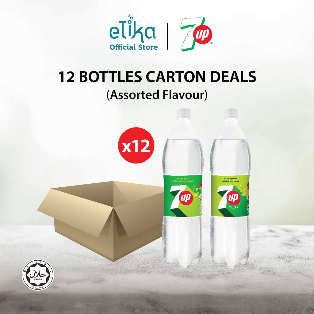 7UP Lemon & Lime/Zero Sugar 1.5L x 12 bottles (Carton) | Shopee Malaysia