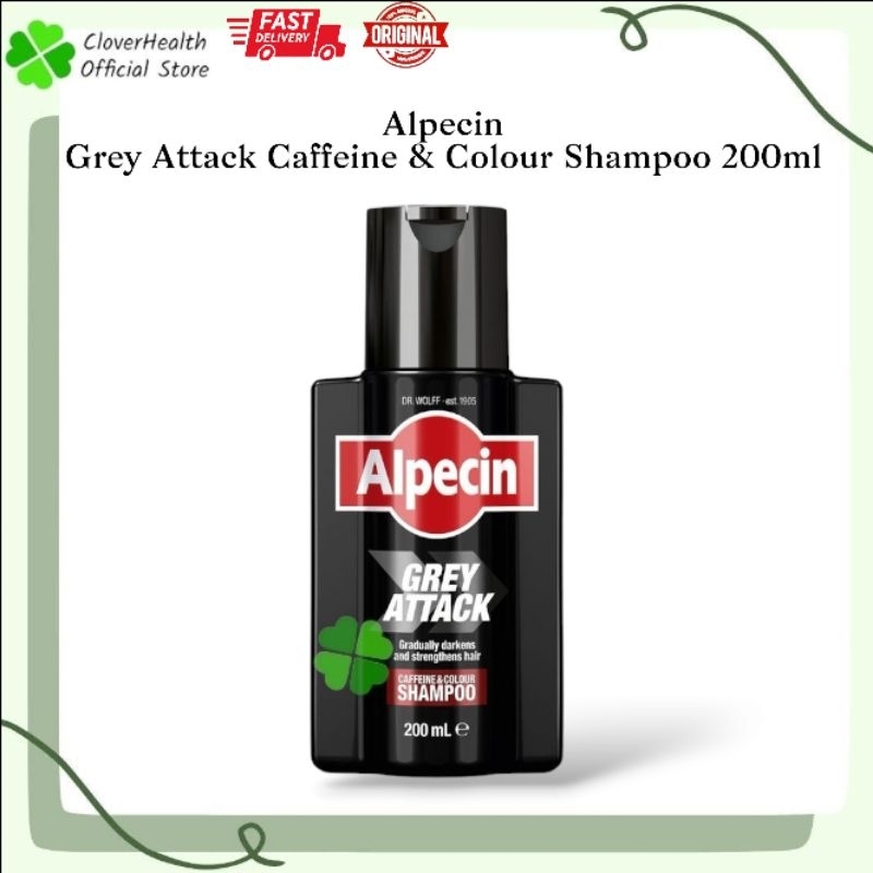 Alpecin Grey Attack Caffeine & Colour Shampoo 200ml | Shopee Malaysia