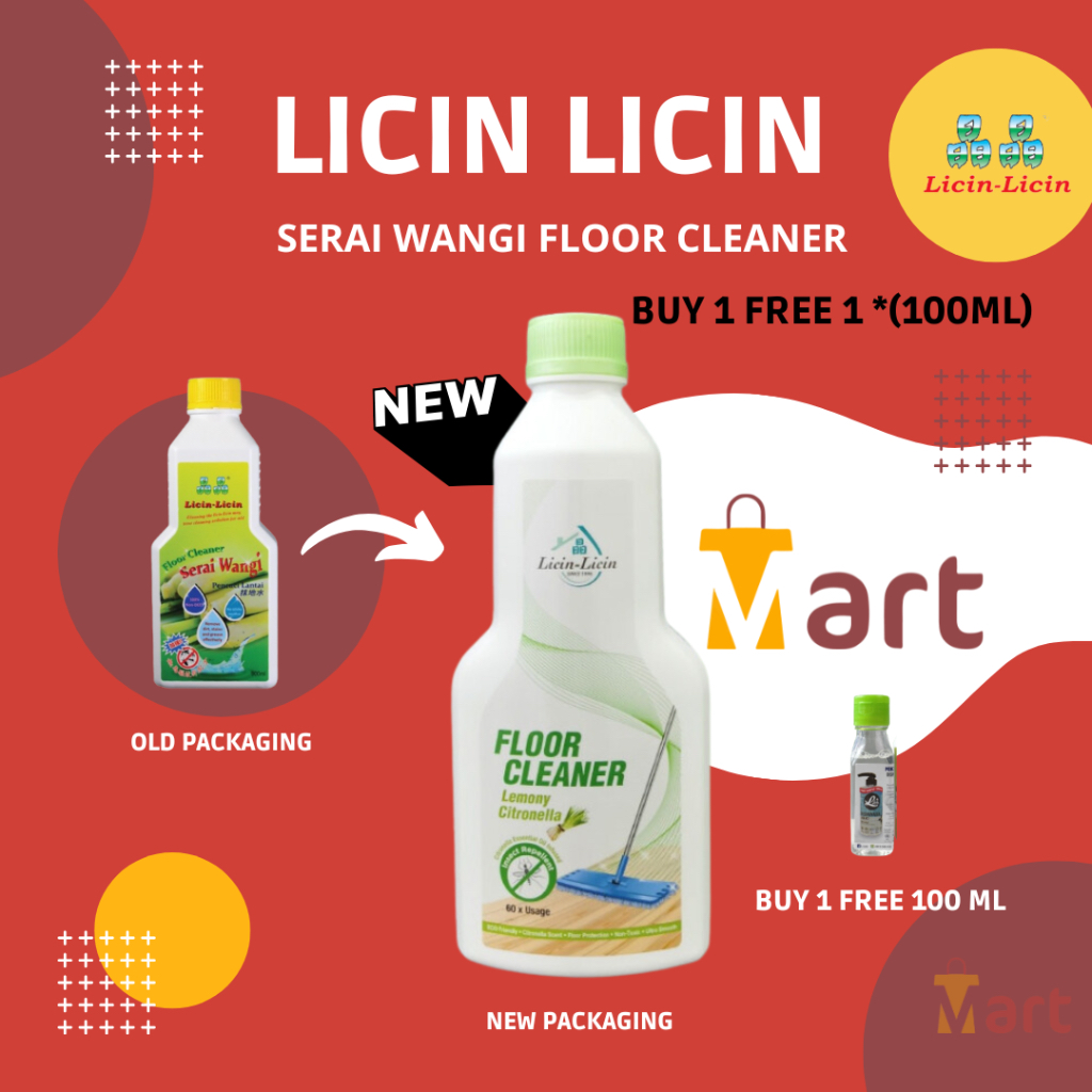 Mart.com 晶晶香茅抹地水 Licin Licin Serai Wangi Floor Cleaner / Pencuci Lantai ...