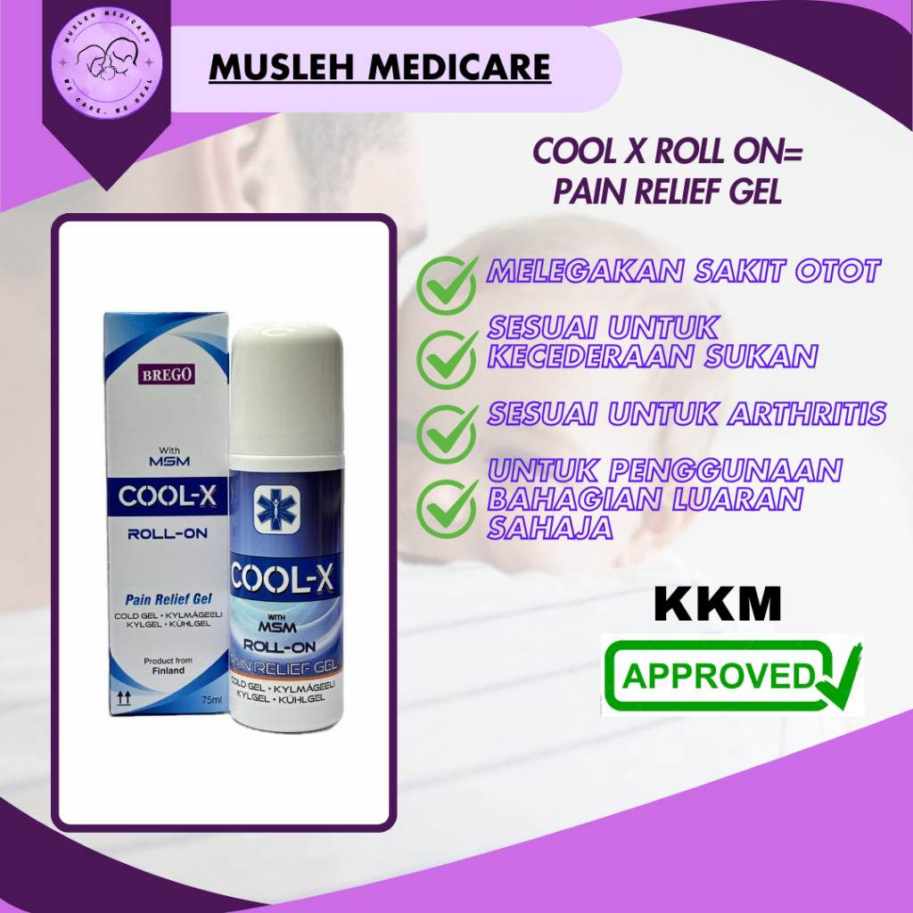 COOL-X ROLL-ON (PAIN RELIEF GEL) | Shopee Malaysia
