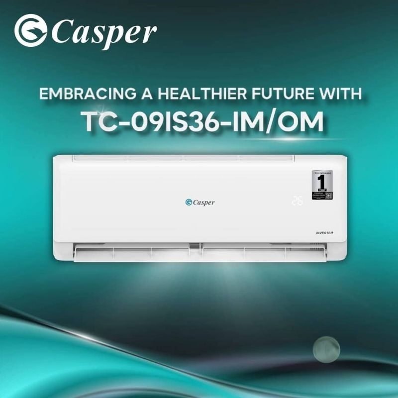Casper Inverter Aircond | Penghawa Dingin 1.0hp TC-09IS36 | Shopee Malaysia