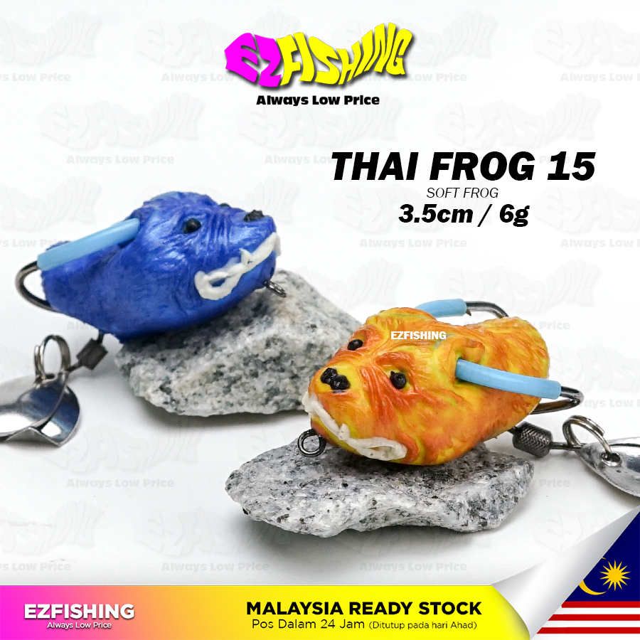 EZF Thai Frog 15 | 3.5cm 6g | Thailand Soft frog Umpan Tiruan Katak ...