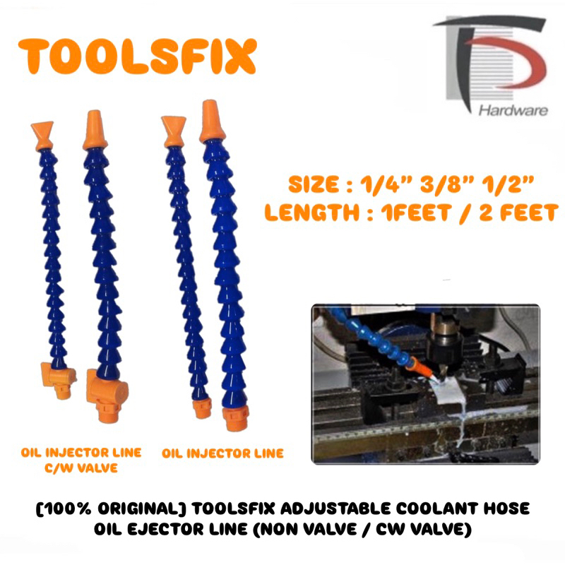 [100% ORIGINAL] TOOLSFIX ADJUSTABLE COOLANT HOSE OIL EJECTOR LINE (NON ...