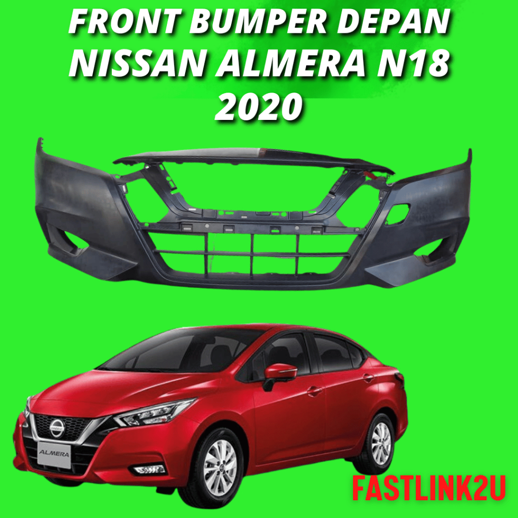 Fastlink Original Nissan Almera N18 2020 Front Bumper Depan PP Material ...