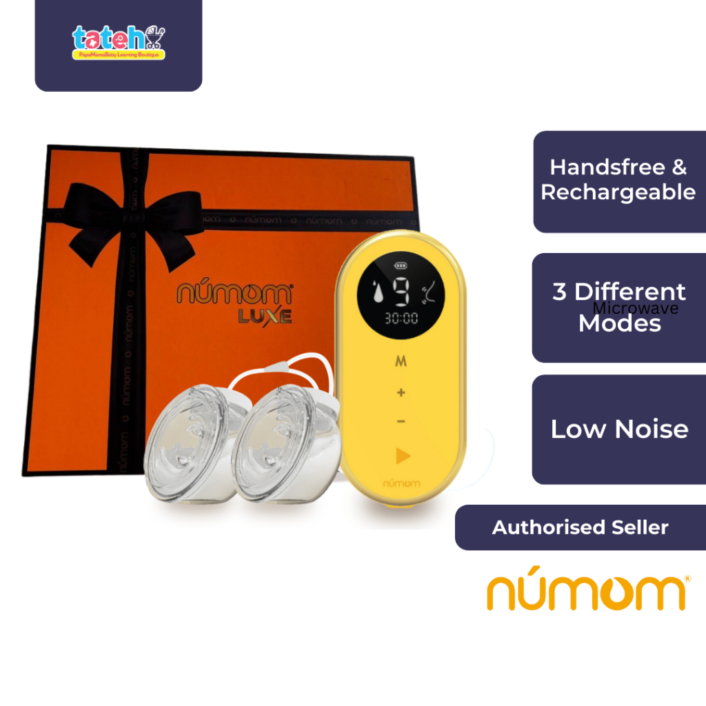 NUMOM LUXE DOUBLE ELECTRIC BREASTPUMP (HANDSFREE & RECHARGEABLE ...