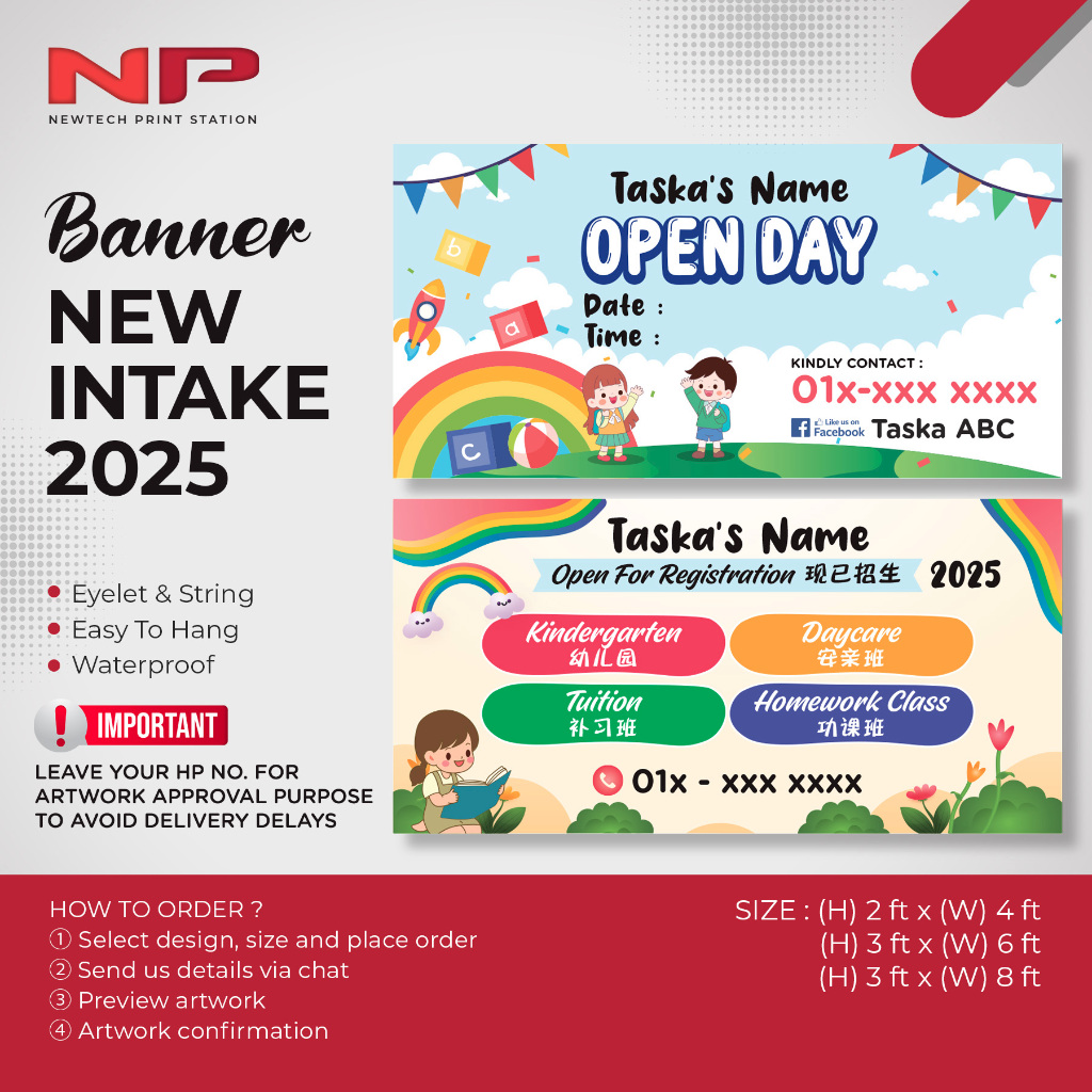 NEW INTAKE / 2025 ENROL NOW / OPEN DAY PRESCHOOL / TADIKA / TUITION ...