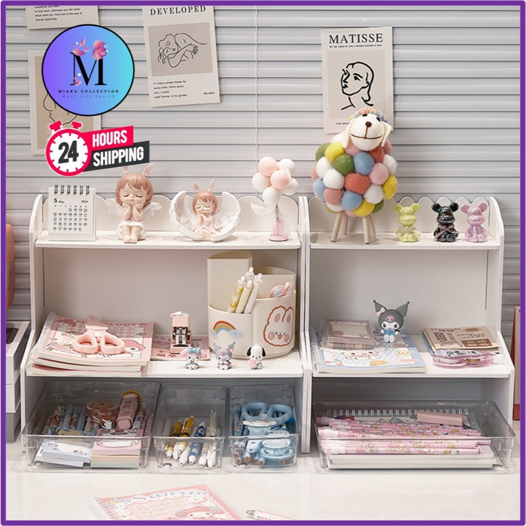 Book organizer Storage desktop rack Cosmetics Rack Multi-layer storage ...