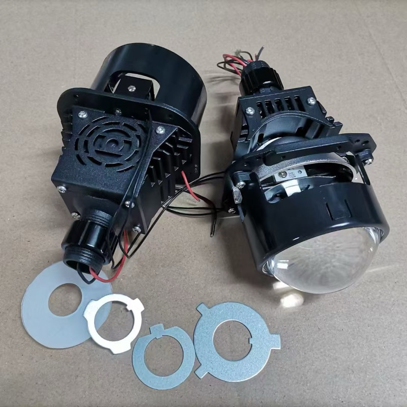 2pc 3.0 Inch Bi LED Lens Headlight Projector Lenses Hi/Lo Beam Car Lights Kits Retrofit H4 H7 ...