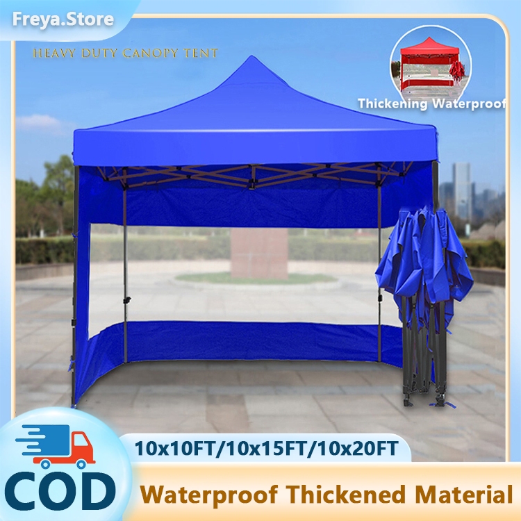 Kanopi 10x10 Heavy Duty Canopy Tent with Side Wall Khemah Niaga Night ...