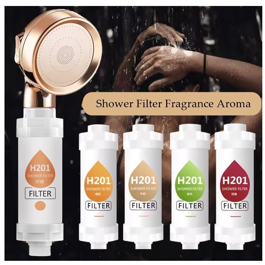 Shower Water Filter Fragrance Aroma H201 Fliter Bath Beauty Spa ...