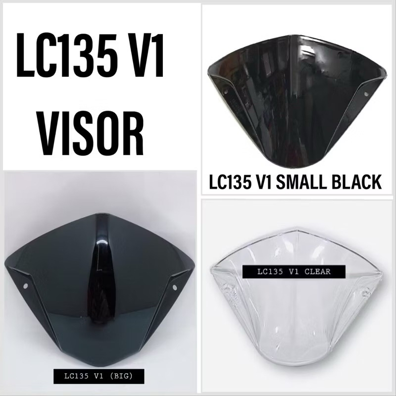 YAMAHA 135LC V1 LC135 FIRST MODEL VISOR CAP WINDSHIELD COWLING LENS BIG ...