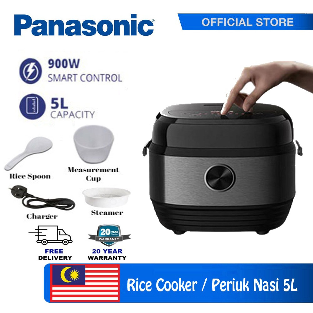Panasonic Periuk Nasi Rice Cooker Capacity Big Multifunction Digital 5L Non Stick Cooking Pot ...