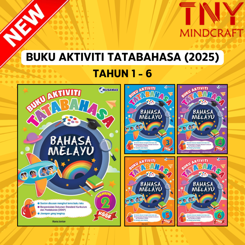 [TNY] Nusamas: Buku Aktiviti Tatabahasa【Tahun 1-6】Meningkatkan ...