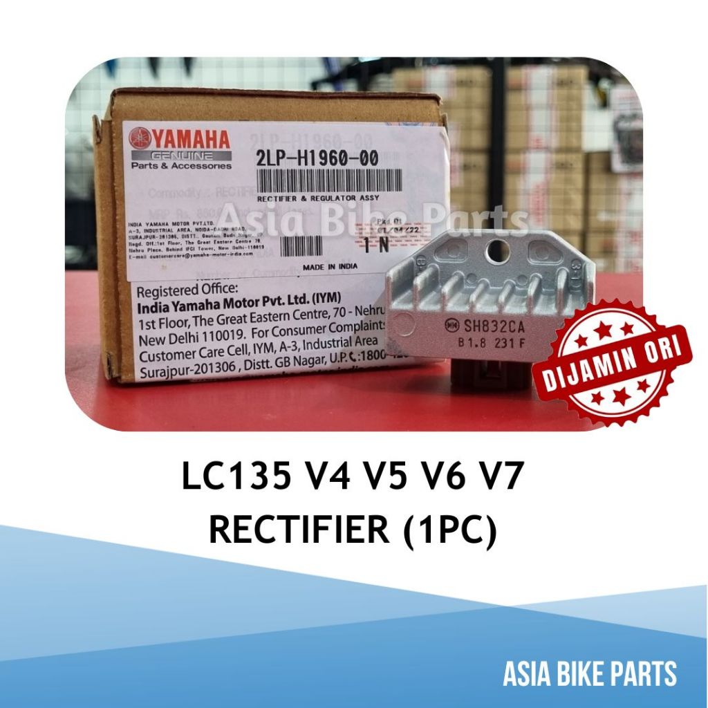 Yamaha Original LC135 V4 V5 V6 V7 Rectifier & Regulator / Katab - 2LP-H1960-00 | Shopee Malaysia