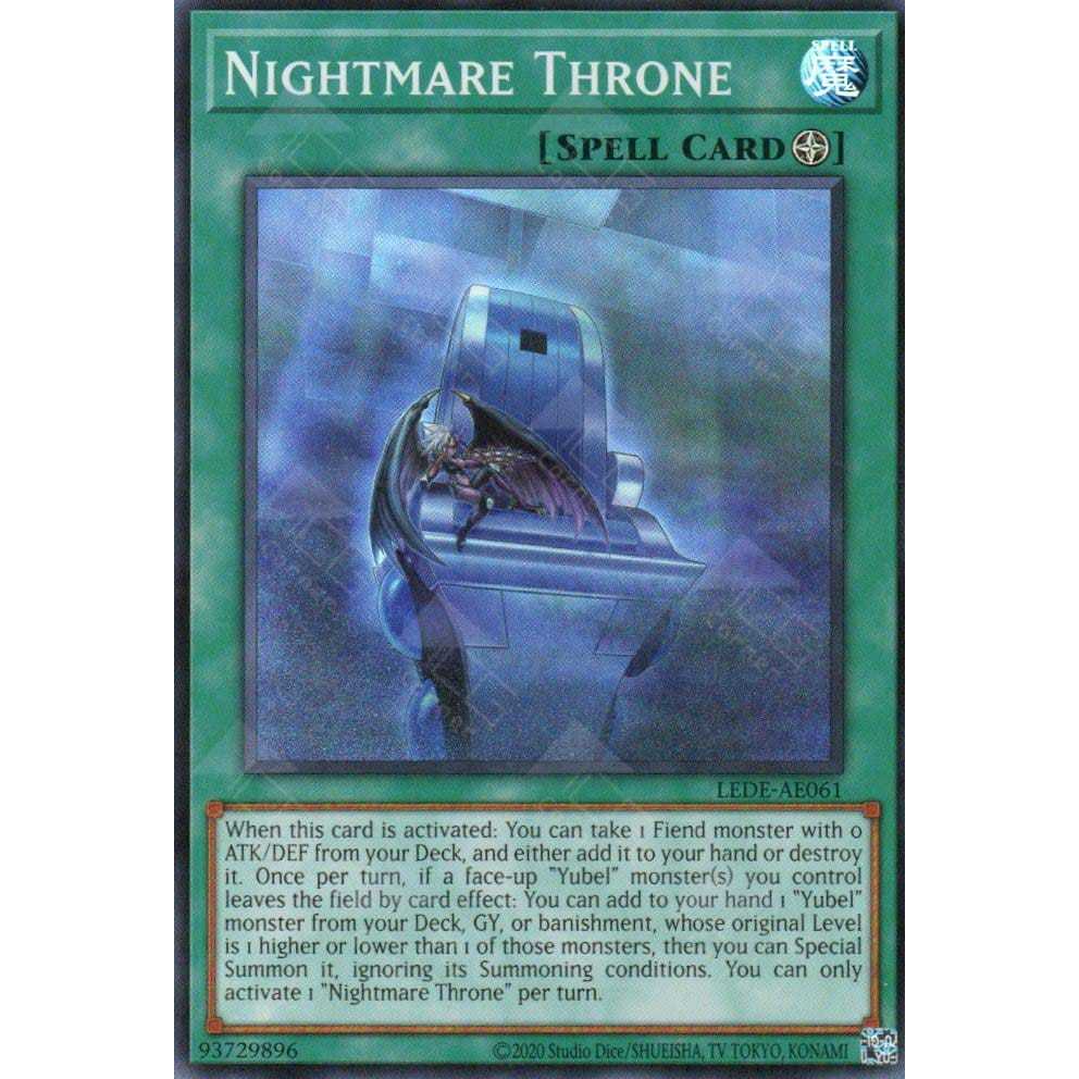 YUGIOH LEDE-AE061 Nightmare Throne | Shopee Malaysia