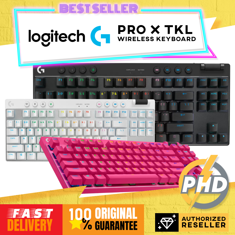 Logitech G PRO X TKL LIGHTSPEED Wireless Gaming Keyboard, Ultra ...