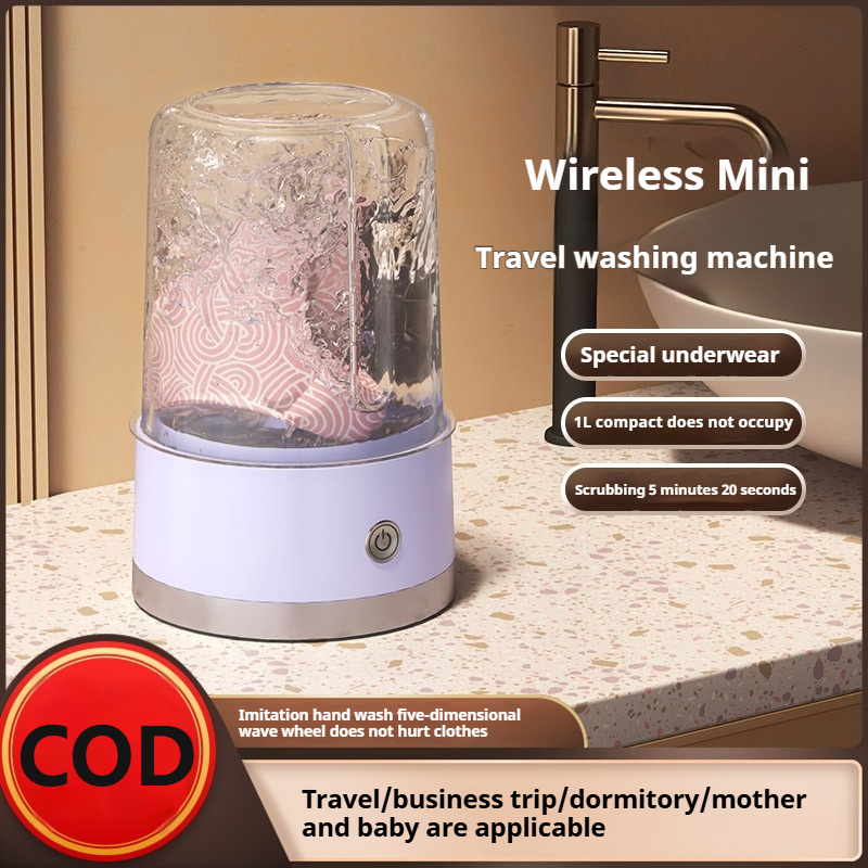 Underwear Laundry Cup Portable Small Wireless Charging Washing Machine ...
