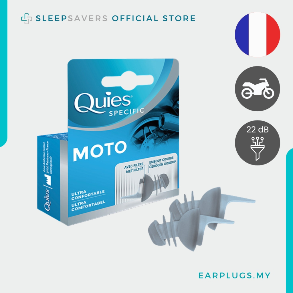 🇫🇷 France Quies Moto Earplugs, Reusable | Motorcycle Bike Riding Ear ...