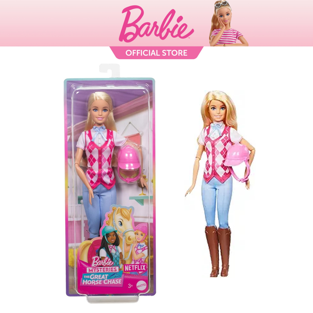 Barbie Mysteries: The Great Horse Chase Barbie “Malibu” Doll With ...