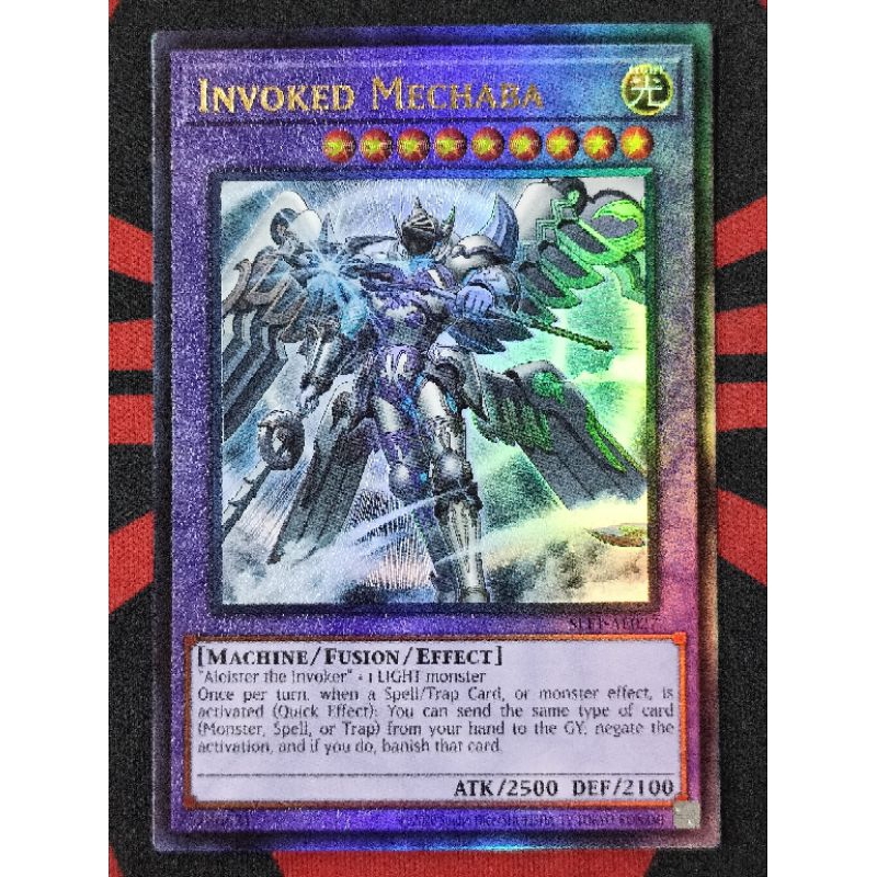 YUGIOH KONAMI SLF1-AE027 Invoked Mechaba (alternate art)(Ultimate Rare ...