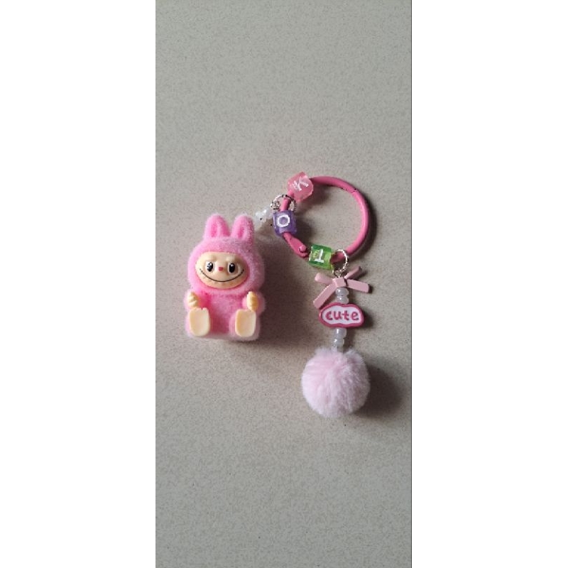 Exciting Macaron The Monsters Pink Labubu V2 Keychain | Shopee Malaysia