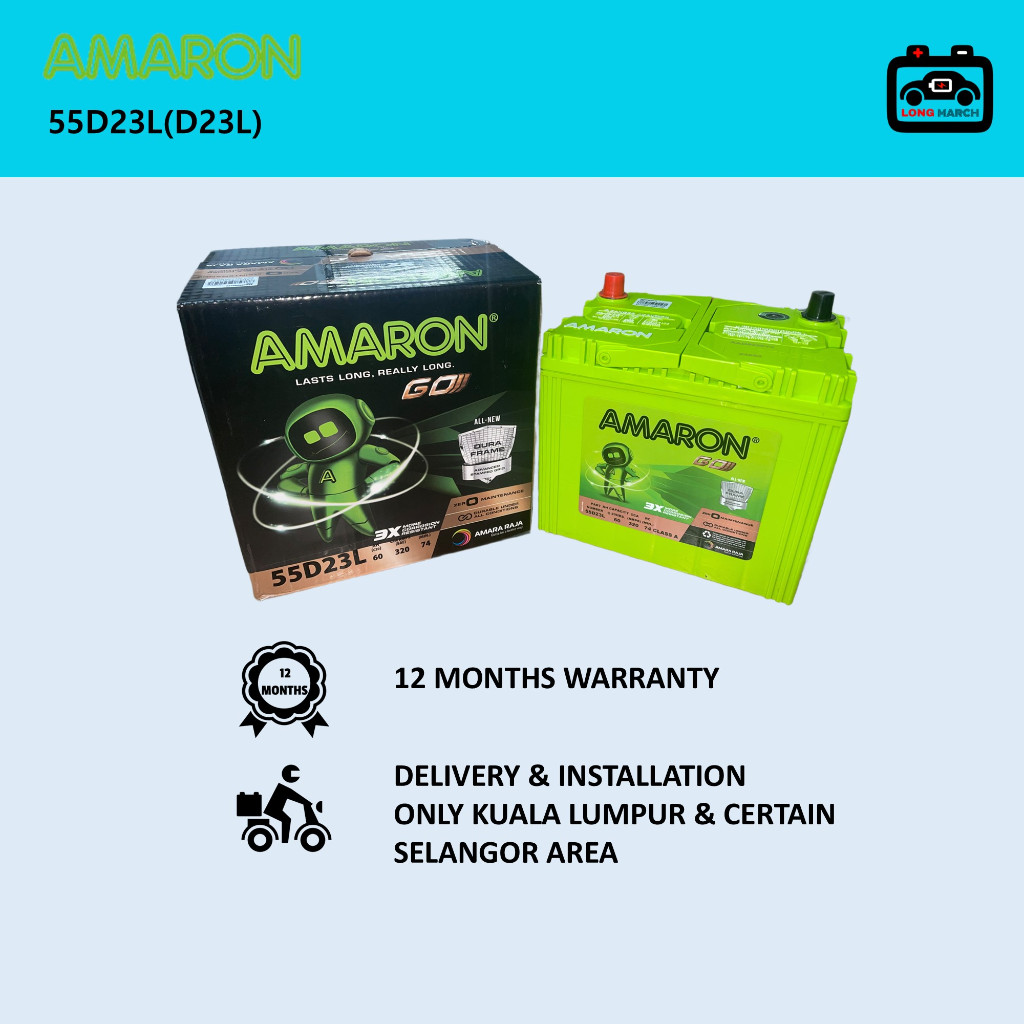 AMARON GO 55D23L battery bateri Exora Preve Inspira Alphard Vellfire ...