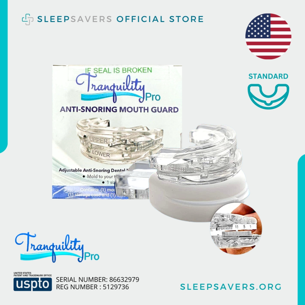 🇺🇸 USA Tranquility™ Pro Adjustable Mouth Guard - Anti Snoring & Bruxism ...