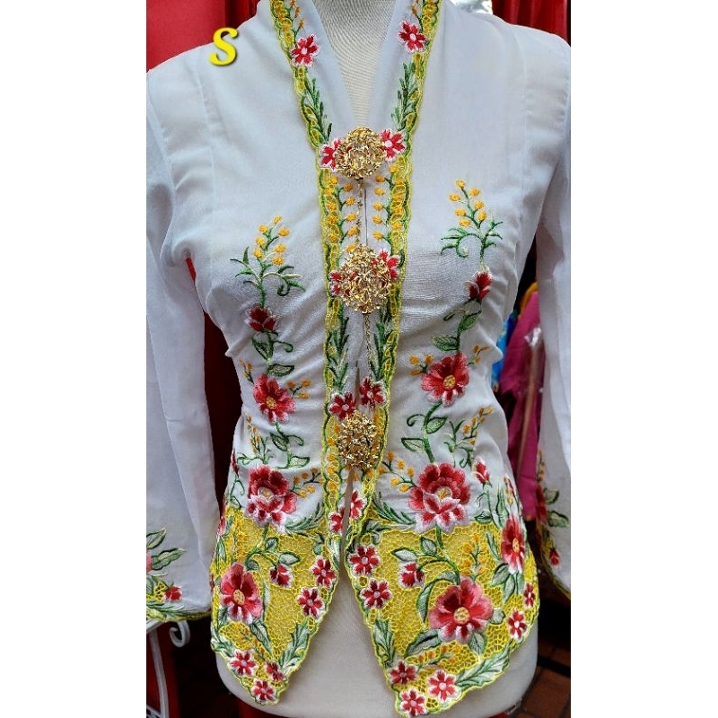 Kebaya Sulam Nyonya Embroidery Original Traditional Hand Made (S ...