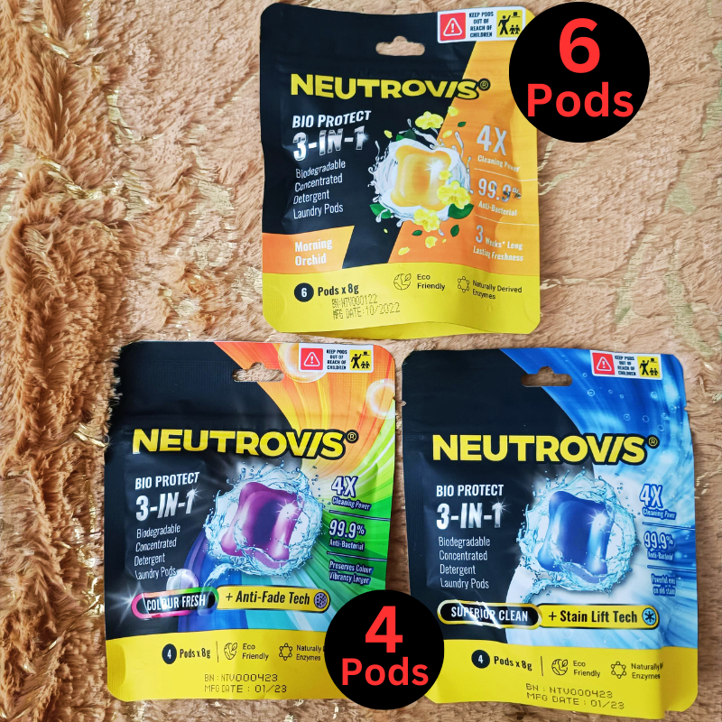 Neutrovis Bio Protect 3 In 1 Colour Fresh & Superior Clean 4Pods ...