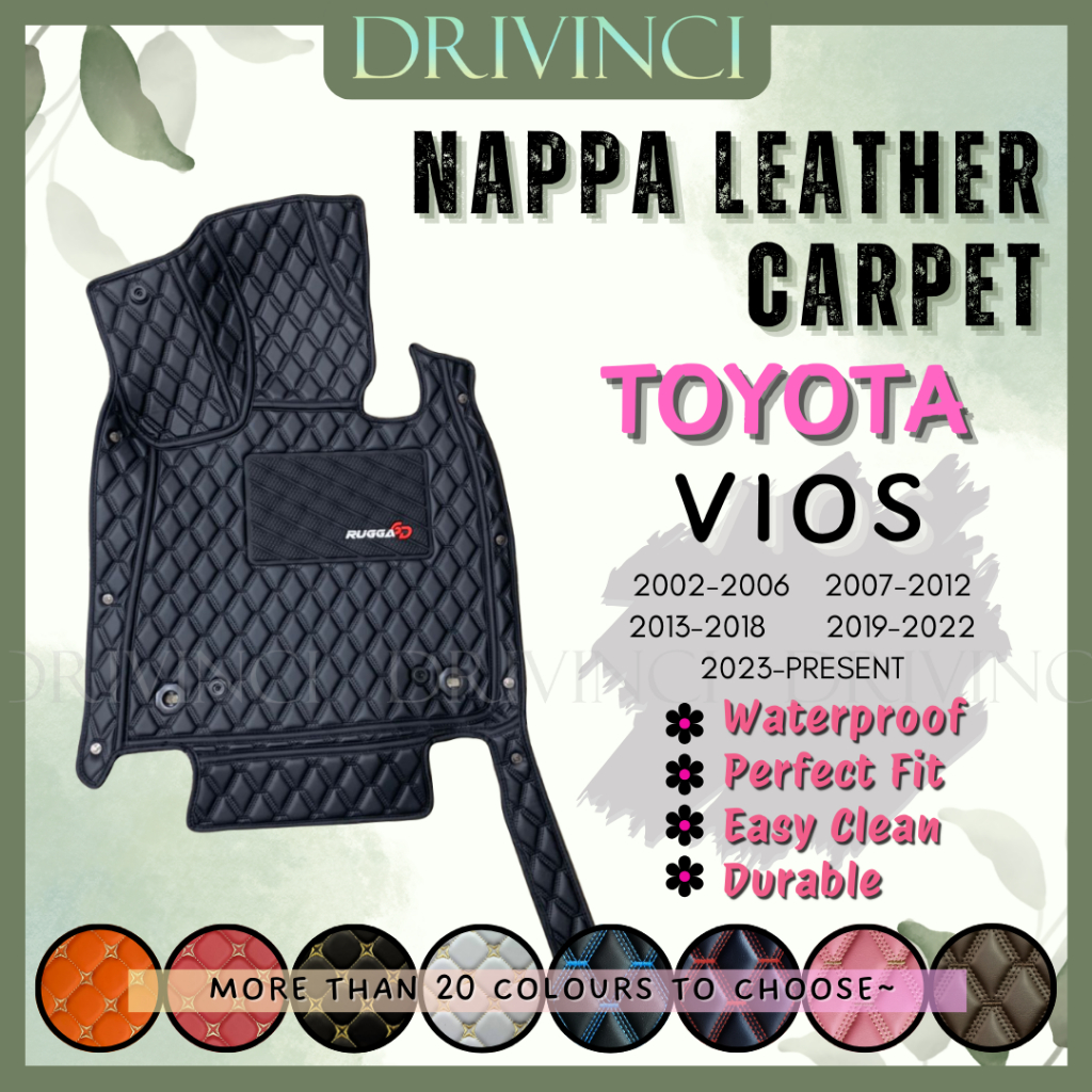 TOYOTA VIOS XP NCP DUGONG 2023 NEW 5D 6D Car Floor Rear Mat Liner ...