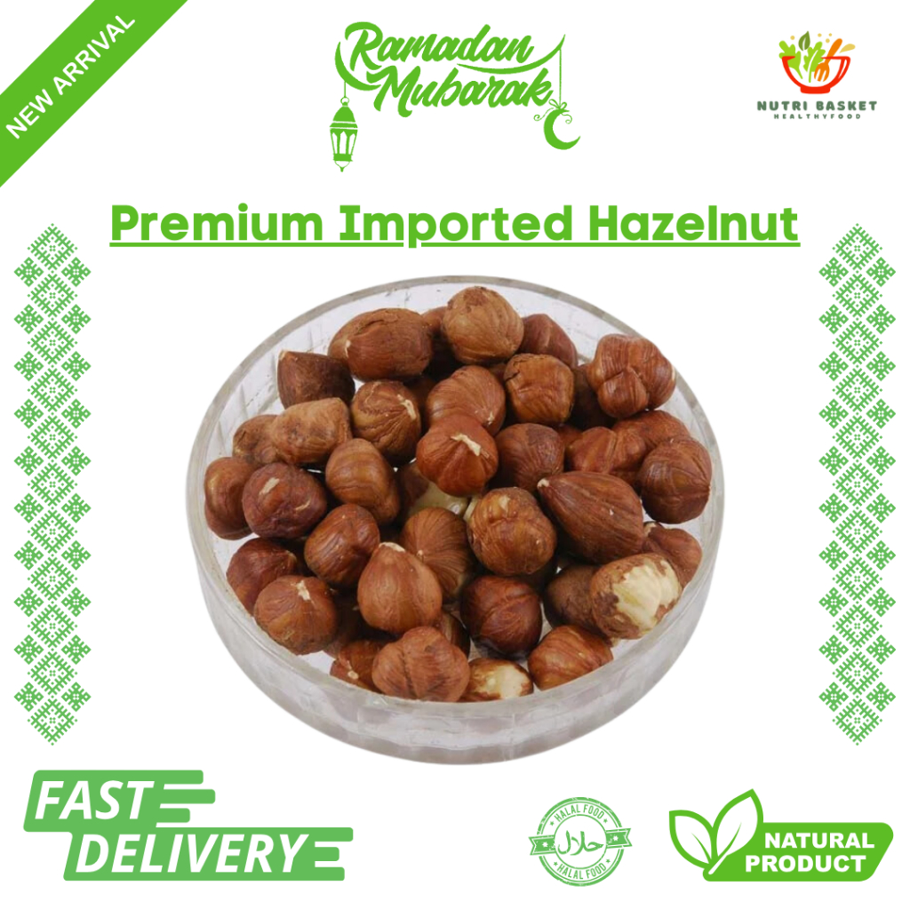 PREMIUM IMPORTED WHOLE BLANCHED HAZELNUT WITH SKIN FROM TURKEY | Shopee ...