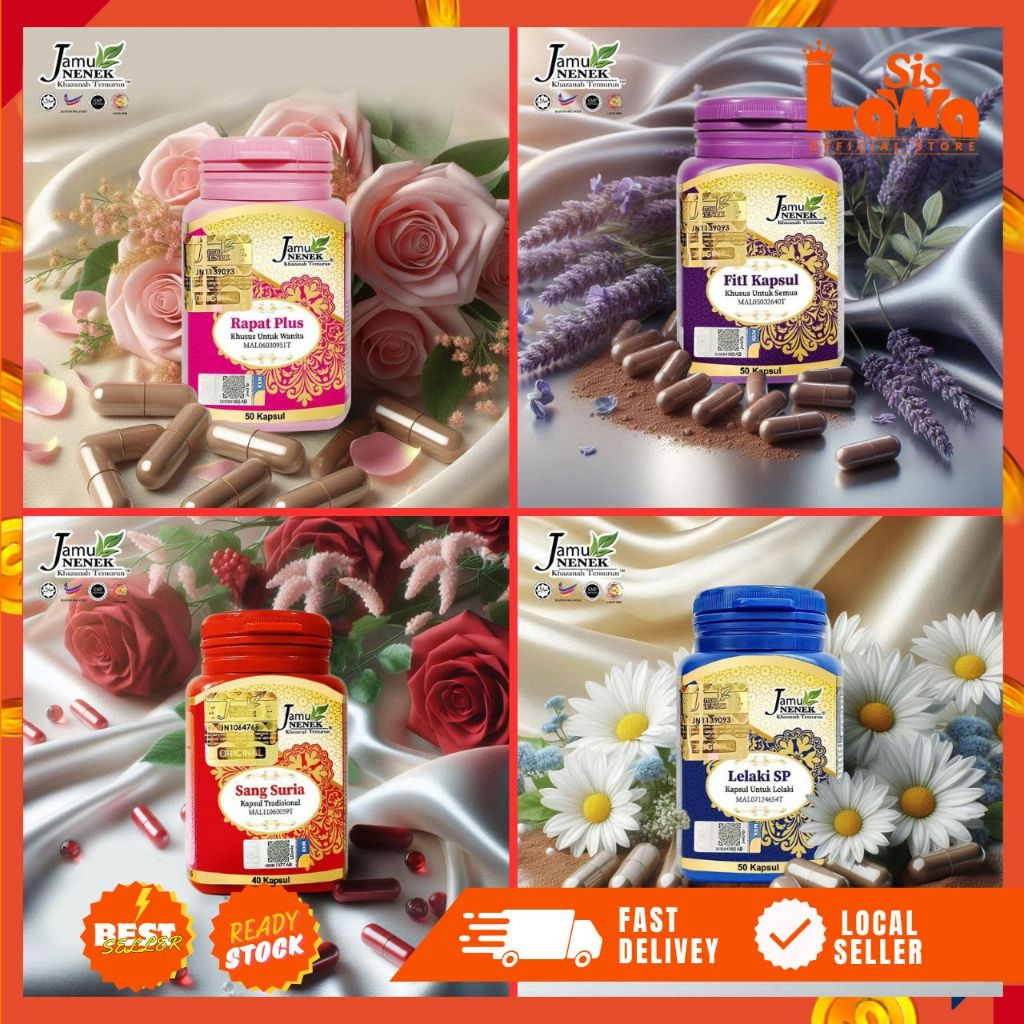 JAMU NENEK KAPSUL FIT I SANGSURIA RAPAT PLUS LELAKI SP | Shopee Malaysia