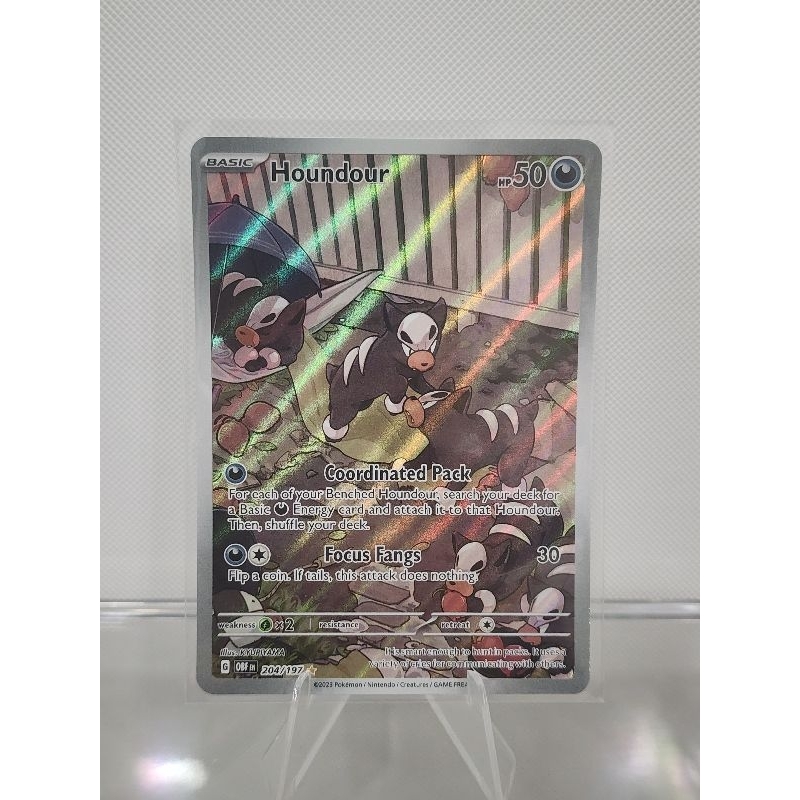 2023 Houndour Card (Full Art Holo) | Shopee Malaysia