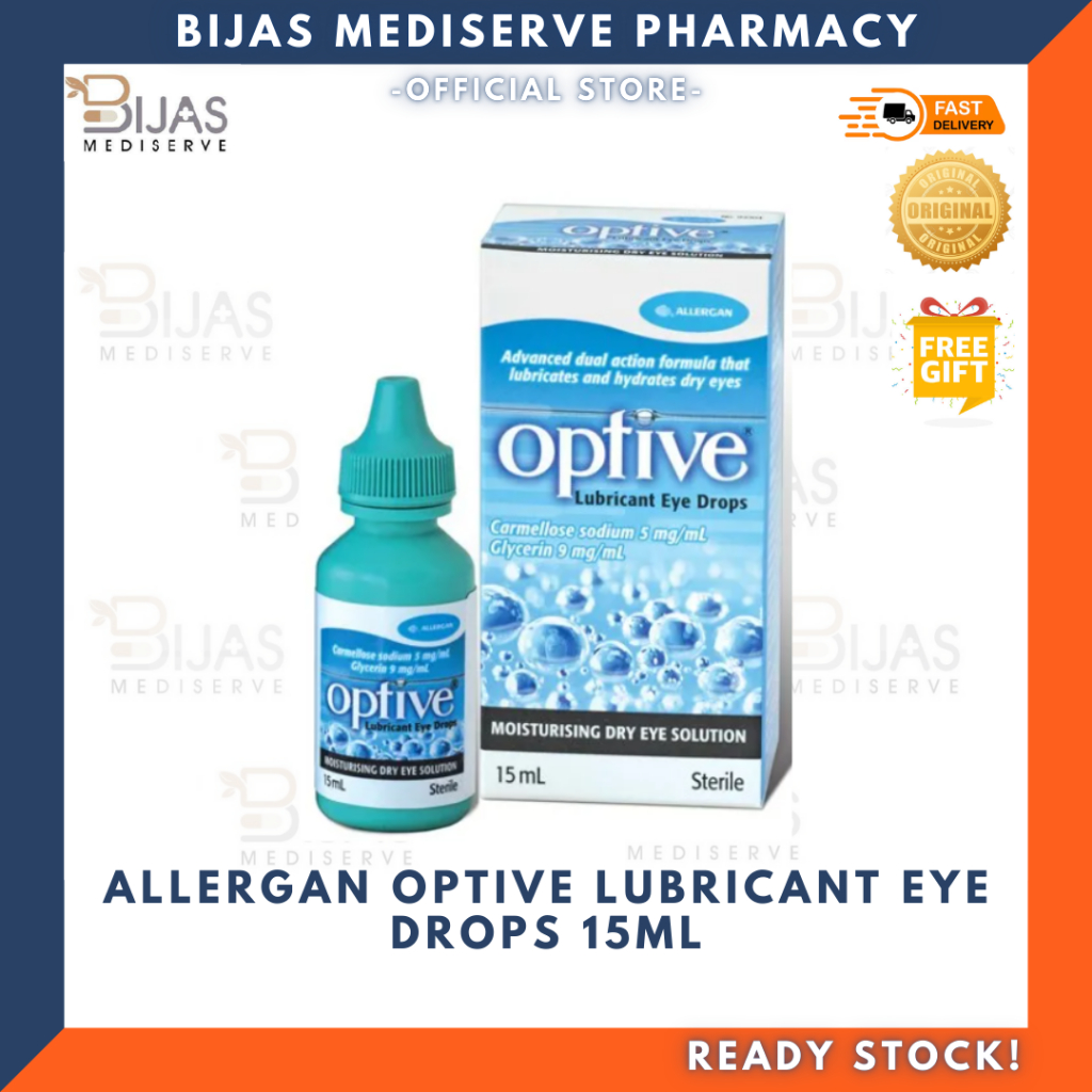 ALLERGAN OPTIVE LUBRICANT EYE DROPS 15ML [EXP: 07/2025] | Shopee Malaysia