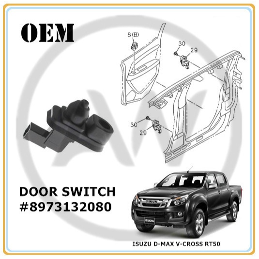 Isuzu D-Max Dmax D Max V-Cross RT50 2013-2019 Door Switch | Shopee Malaysia