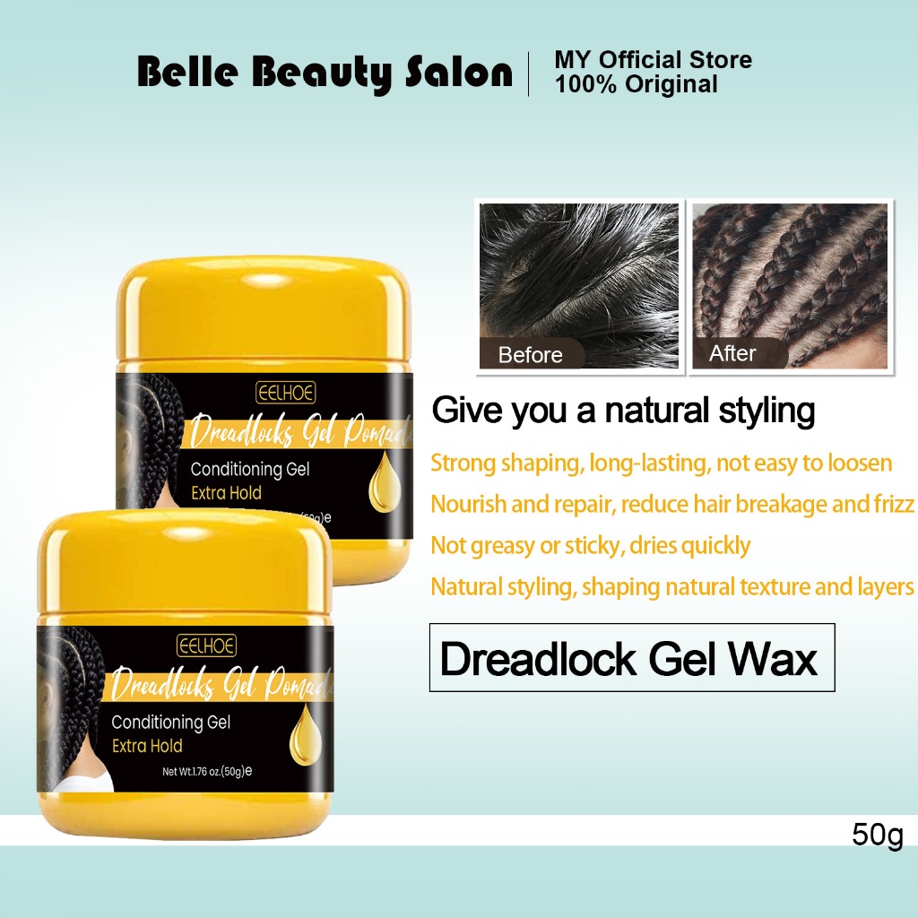 Styling Mud Dreadlock Gel Hair Wax 50g Styling Hair Wax Finishing Hair ...