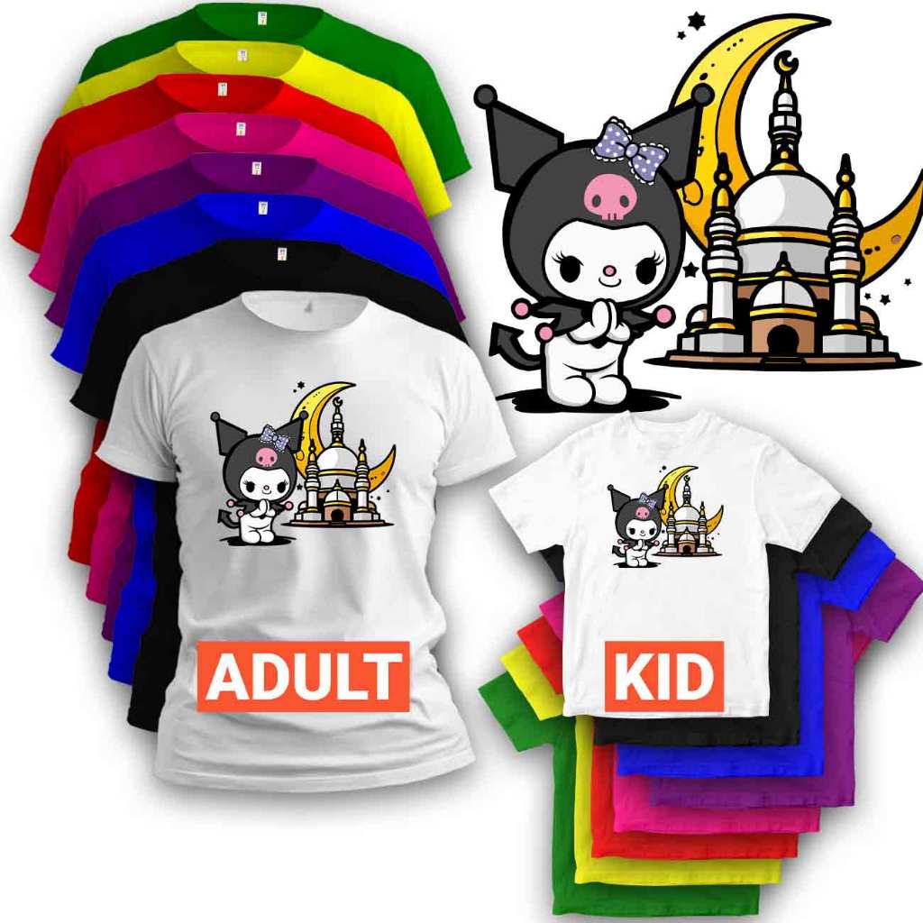 Kuromi My Melody Sanrio Baju Raya 2025 Viral Aidilfitri Kid Tshirt Girl Boy Kemeja Budak Full ...