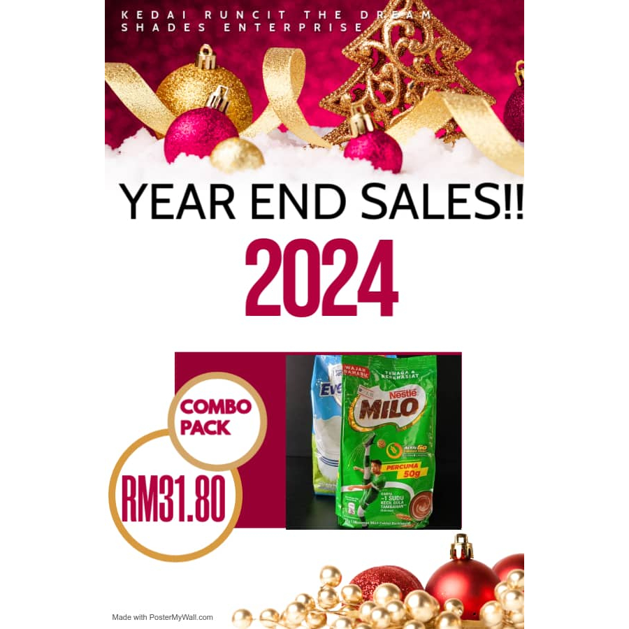 NESTLE EVERYDAY MILK POWDER 500G + NESTLE MILO P 450G FREE 50G (COMBO PACK) YEAR END SALES ...