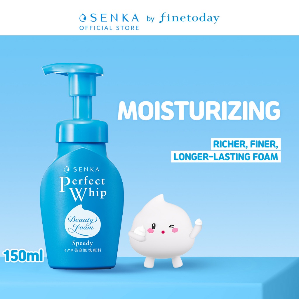 SENKA Speedy Perfect Whip Foam Cleanser 150ml (foaming facial cleanser ...