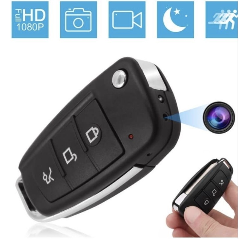 Full HD 1080P Car Key Night Vision Mini Spy Camera Keychain with ...