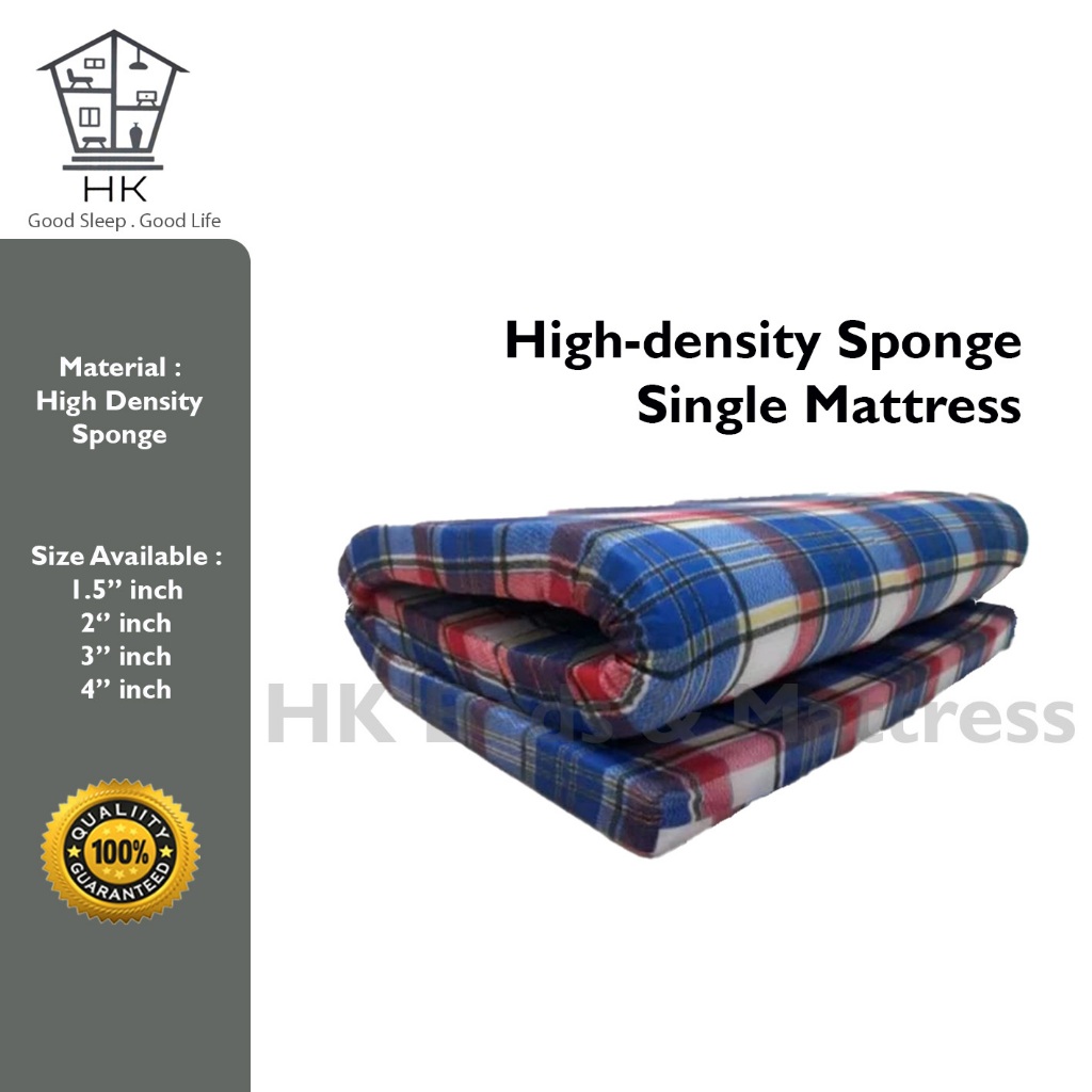 [READY STOCK] High Density Sponge Single Mattress / Tilam Bujang HD ...
