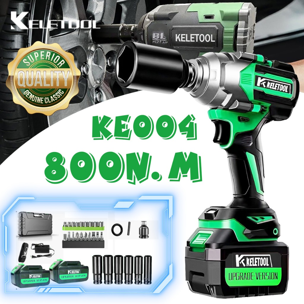 KELETOOL KE004 Impact Wrench Max Torque 3 in 1 Wrench 800NM For Car ...