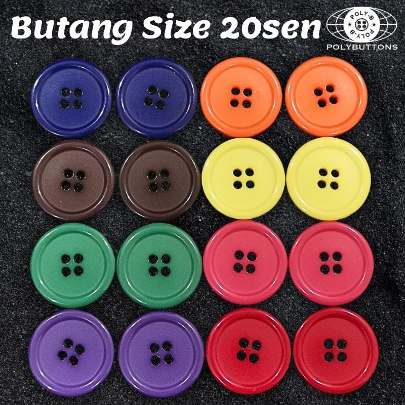 POLYBUTTONS Butang Baju Size 20sen Lama Big Button Butang Besar ...
